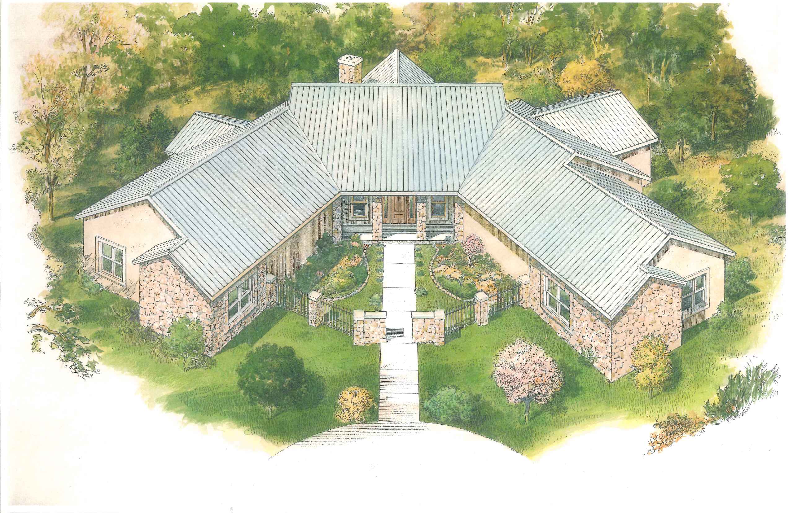 Plan 46055HC: Hill Country Home With Unique Shape