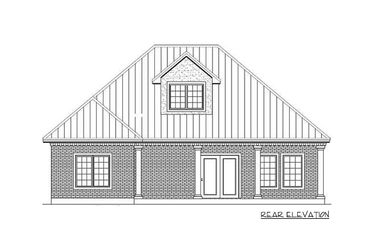 Southern Cottage With Exterior Options - 46058HC | Architectural ...