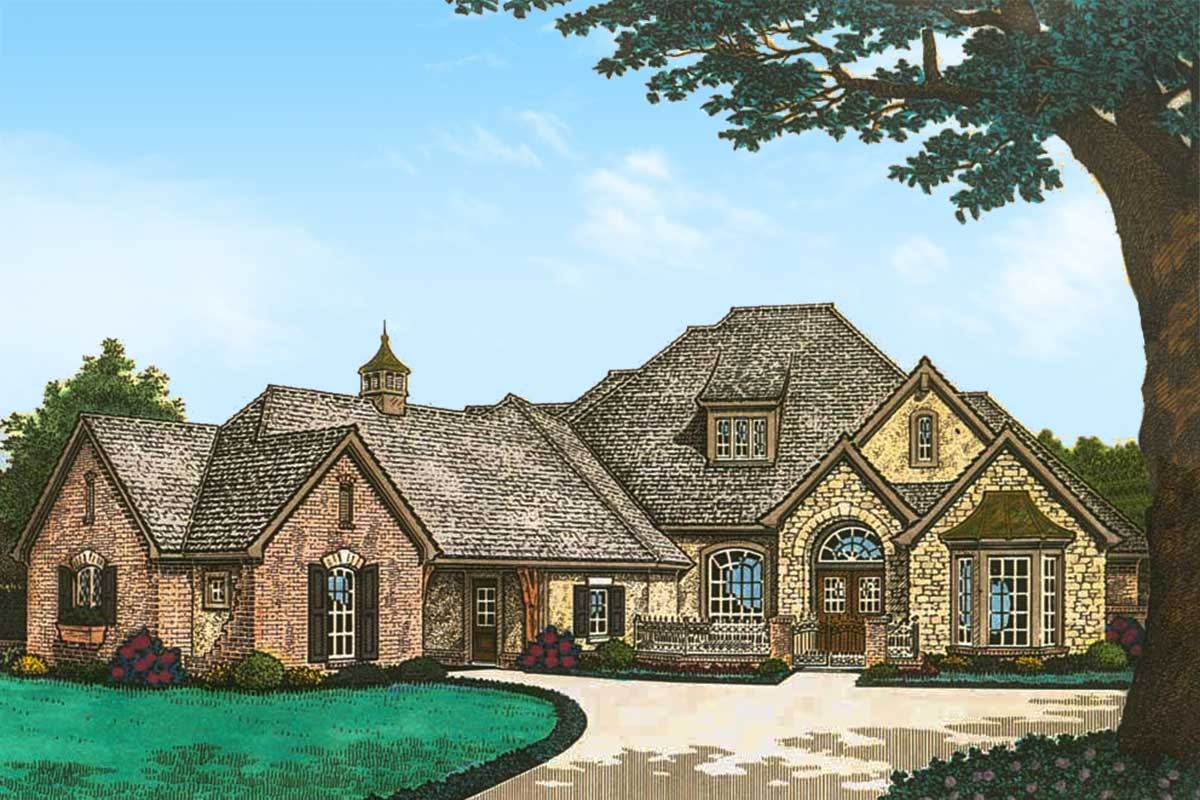 A Touch of French Countryside - 48479FM | Architectural Designs - House ...