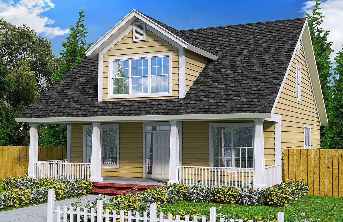 Bungalow with Terrific Open Living Space - 52249WM | Architectural ...