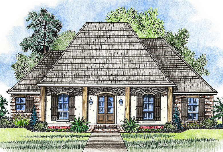 Rustic Acadian With 3 Bedrooms - 56382SM | Architectural Designs ...