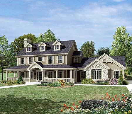 Fabulous Countryside Home Plan - 57153HA | Architectural Designs ...