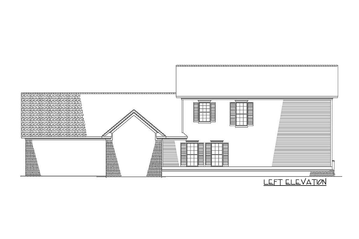 Southern Charleston Style House Plan with Stacked Porches - 59273ND ...