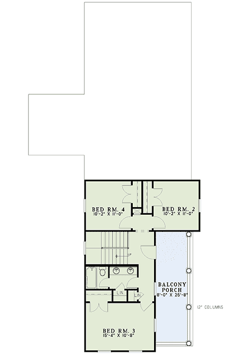 Southern Charleston Style House Plan with Stacked Porches - 59273ND ...