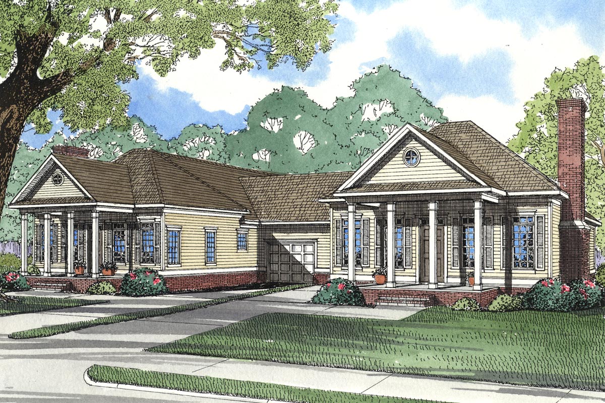 Southern Traditional Duplex with Matching 3 Bed 1400 Square Foot Units ...