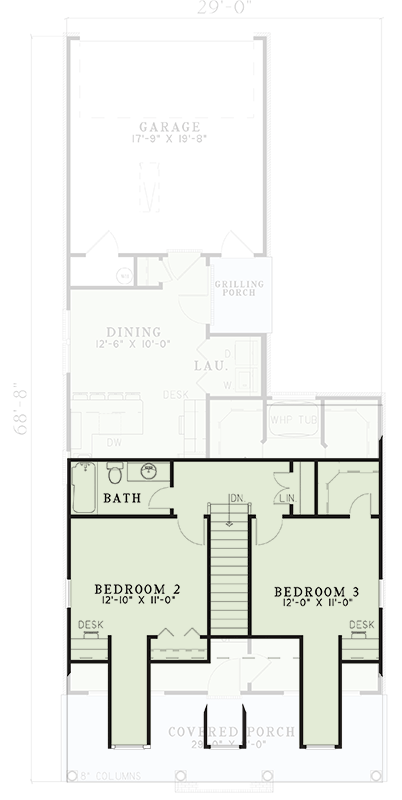 Plan 59525ND: Country Traditional 3-Bedroom House Plan with First Floor ...