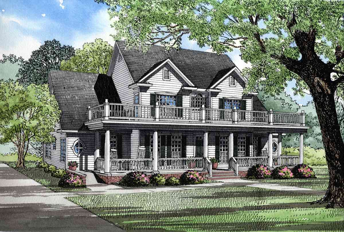 Plan 59619ND: Southern Traditional