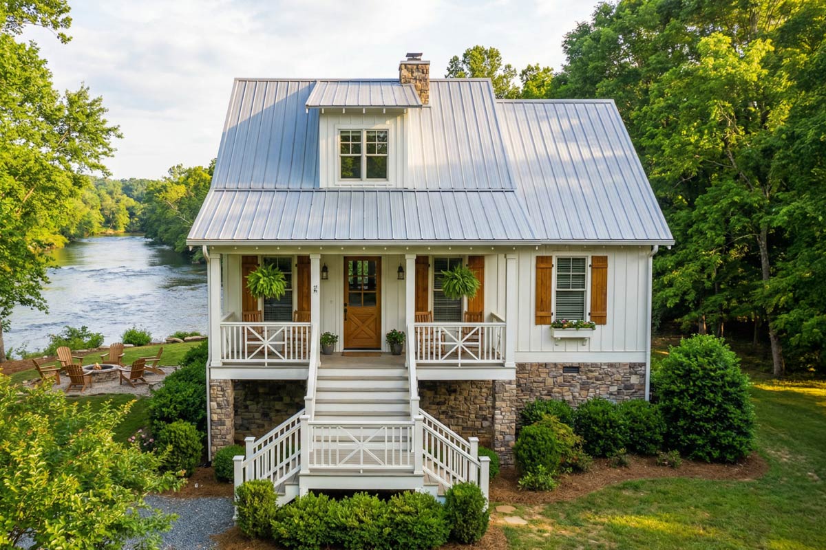 Plan 59915ND: Unique Raised Country Cottage - 1397 Sq Ft