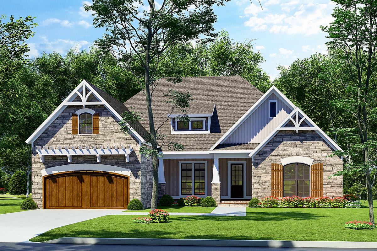 Plan 59951ND: Rustic Home Plan with Options