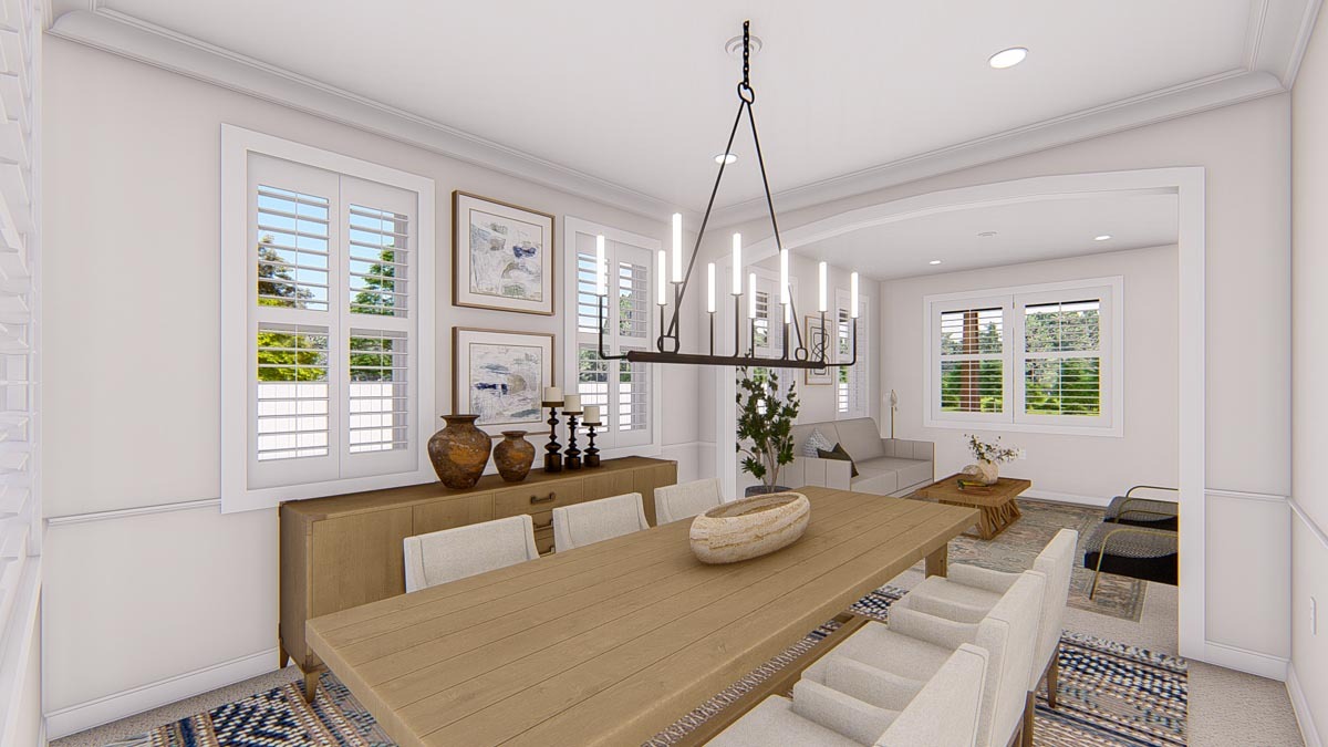 Traditional Home Plan with Gigantic Master Suite and Lower Level ...