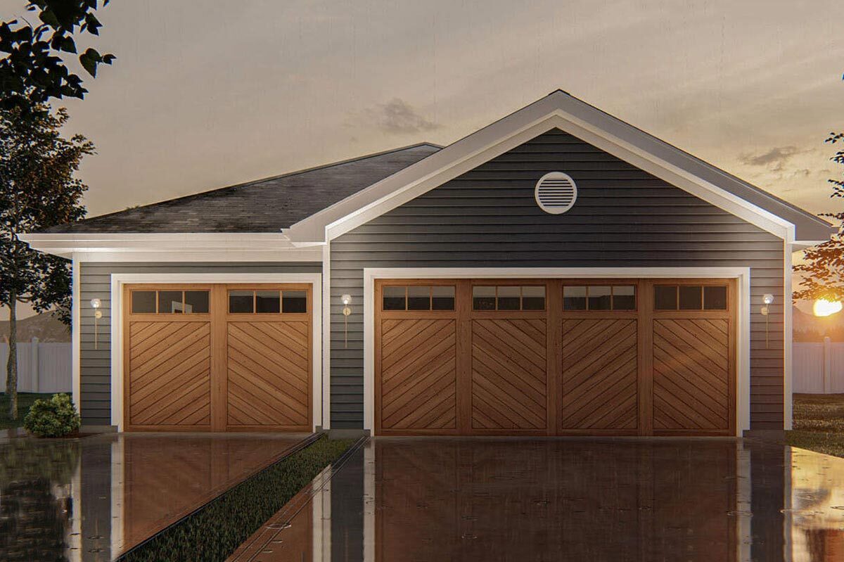 3 Car Garage with 2 Exteriors - 62482DJ | Architectural Designs - House ...