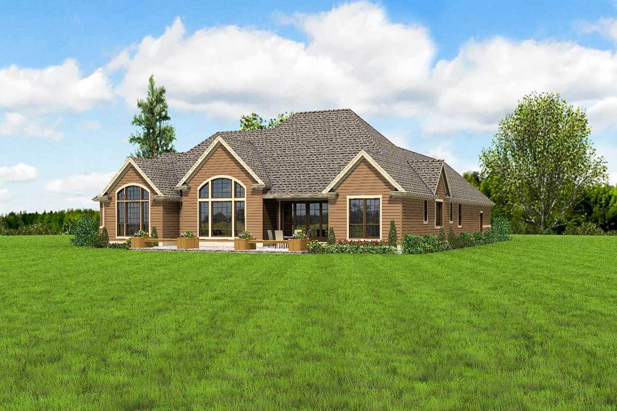 Vaulted Master Classic - 69543AM | Architectural Designs - House Plans