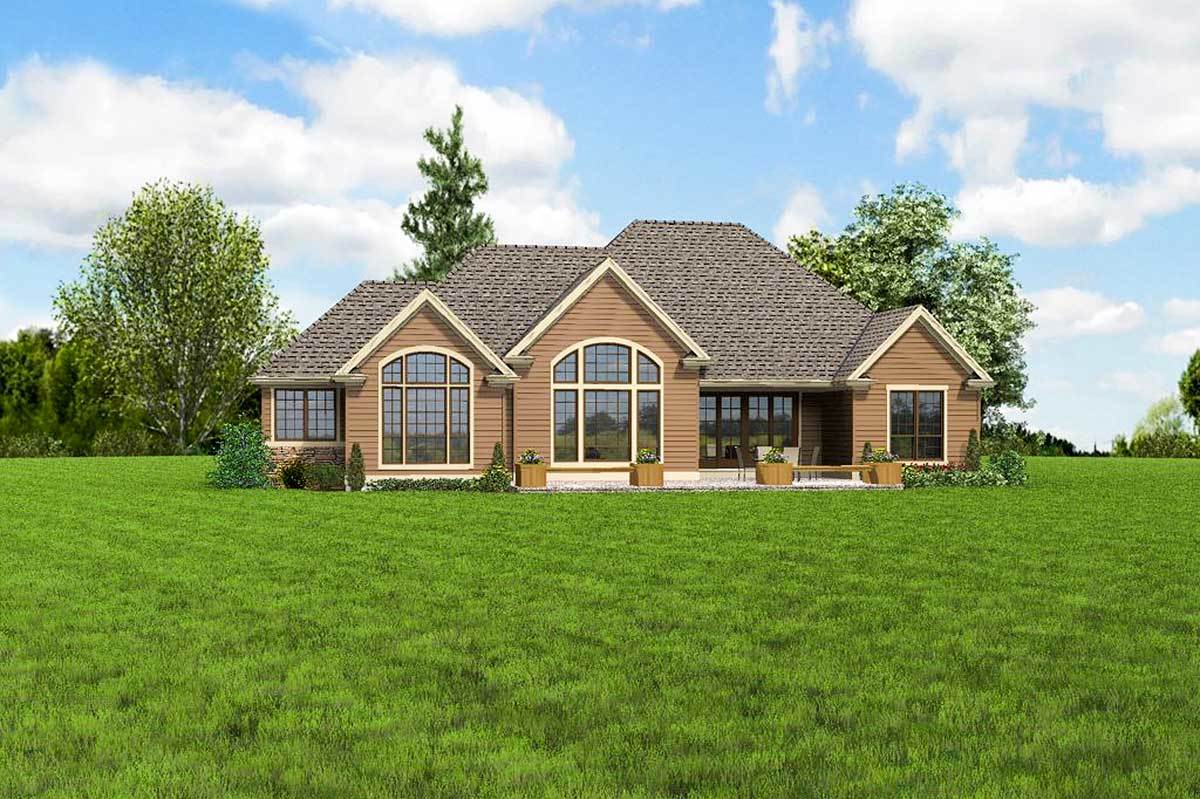 Vaulted Master Classic - 69543AM | Architectural Designs - House Plans