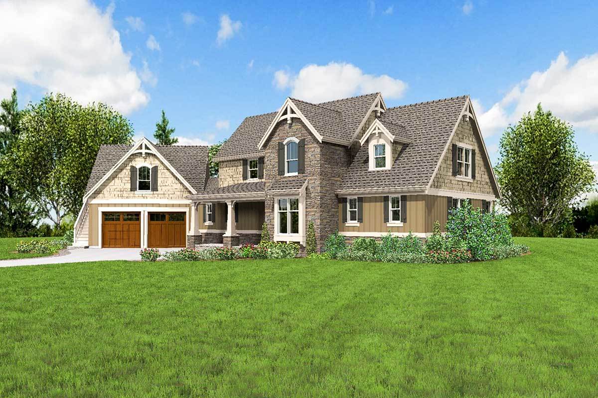 Traditional Home with Detached Apartment Studio - 69610AM ...