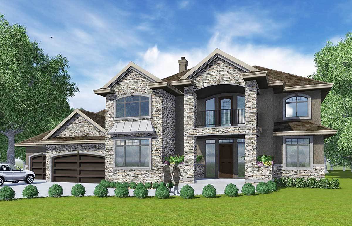 Dramatic Curved Staircase - 81670AB | Architectural Designs - House Plans
