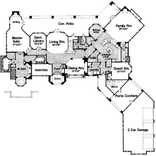 Estates French Country House Plan Layouts