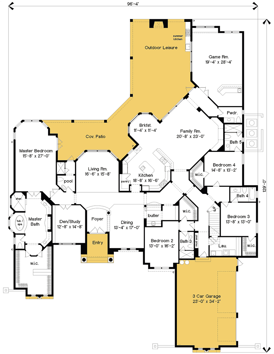Florida Luxury Home Floor Plans