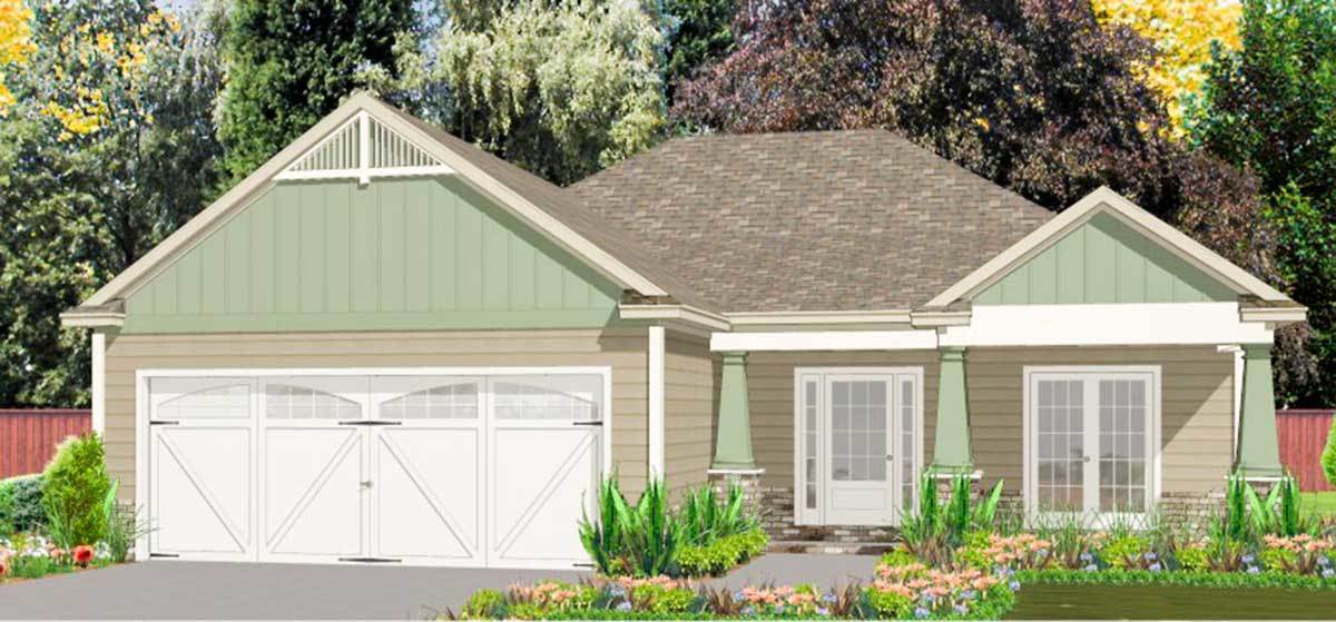 Craftsman Ranch With Exterior Options - 86211HH | Architectural Designs ...