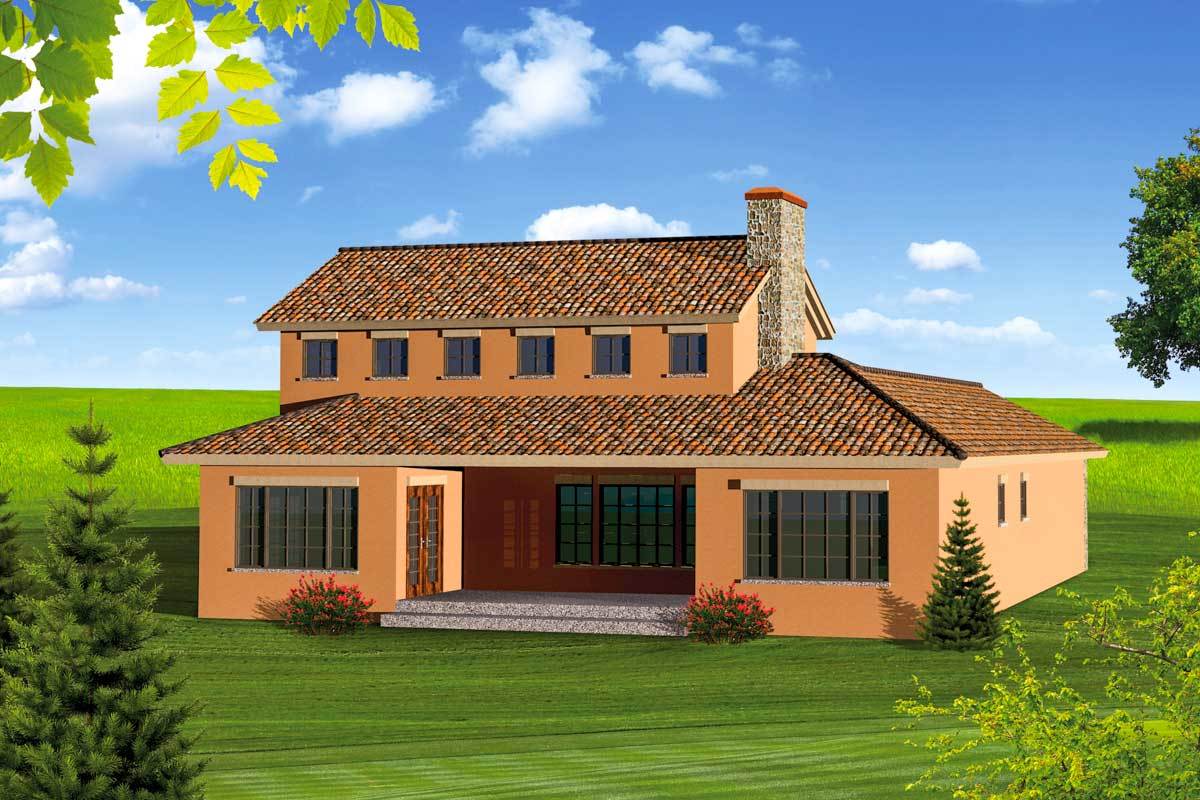 Timeless Tuscan With Courtyard - 89823AH | Architectural Designs ...