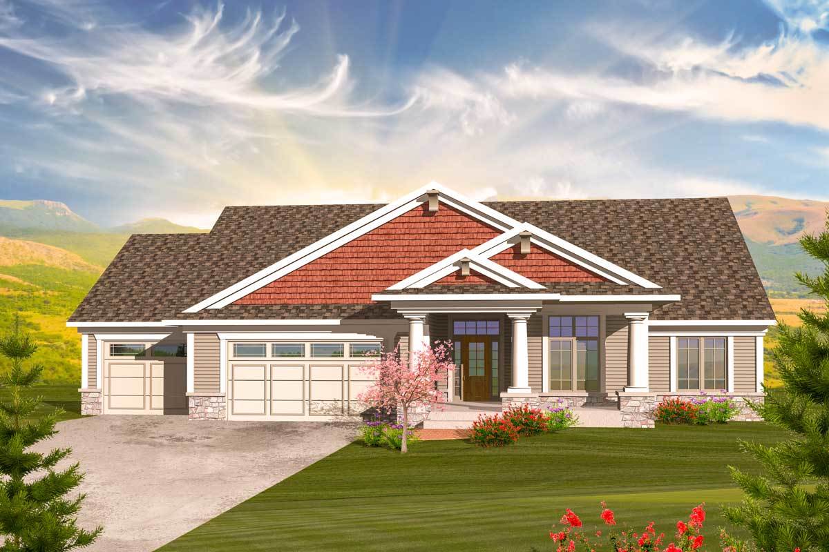 Rambler With Finished Lower Level - 89874AH | Architectural Designs ...