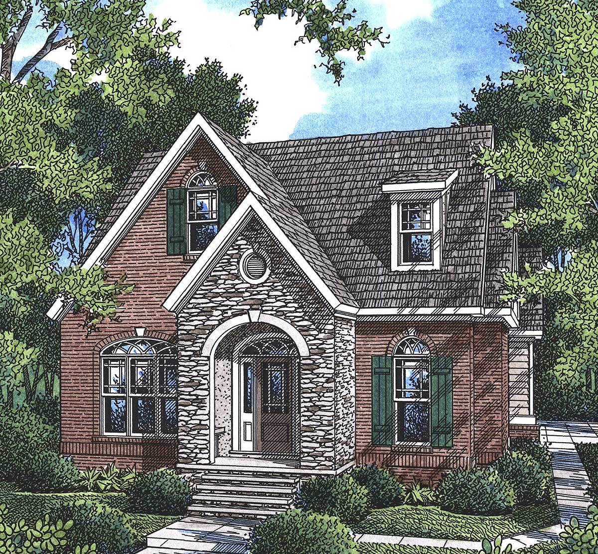 Empty Nester Cottage House Plan - 92010VS | Architectural Designs ...